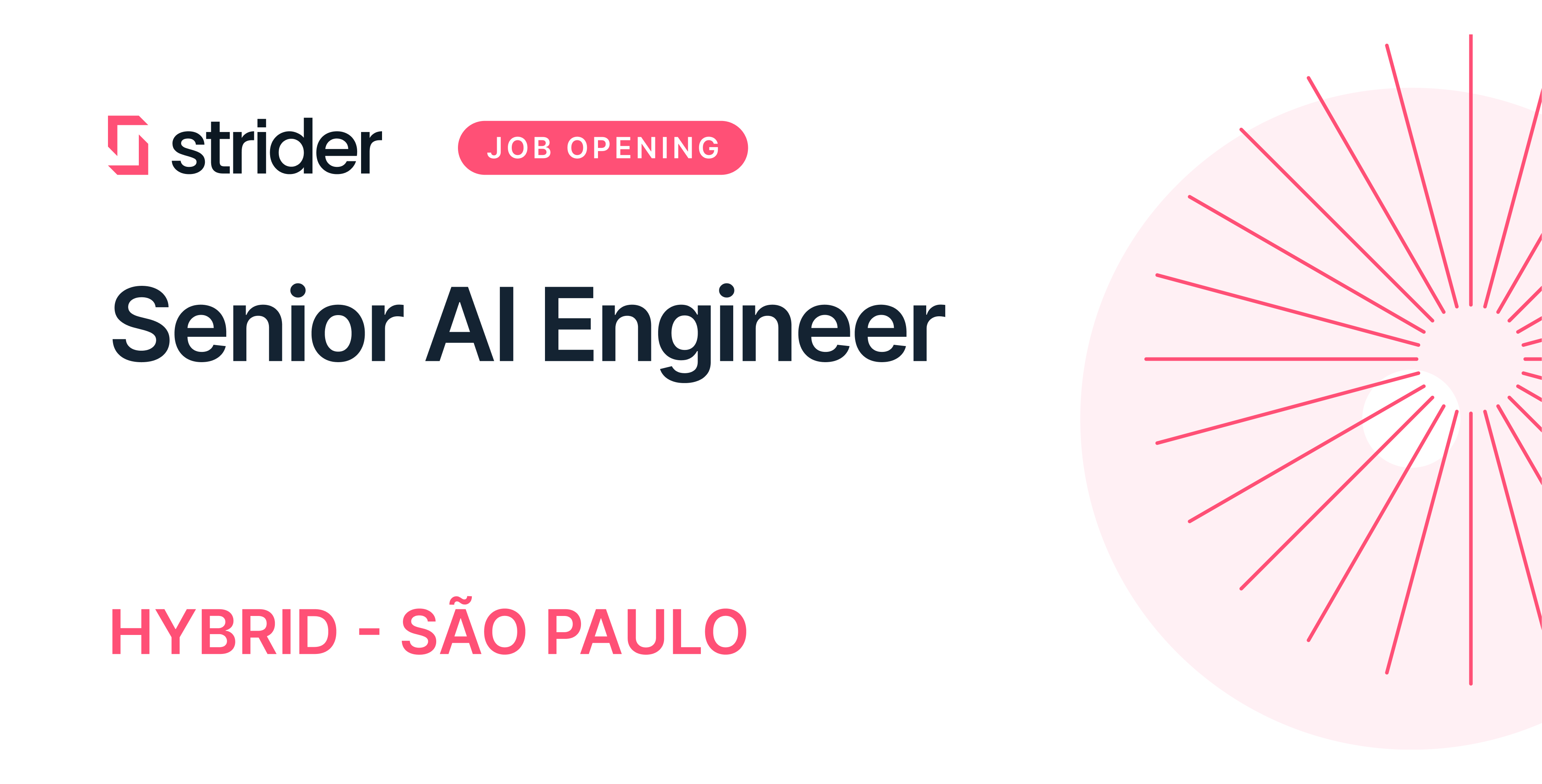 Senior AI Engineer (Hybrid - São Paulo) - NLP, LLM - Analytics / Data market | Strider Jobs